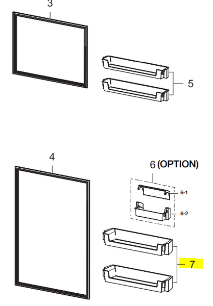 DA63-08645A SAMSUNG FRIDGE JUMBO DOOR GUARD/SHELF – Quick Spares
